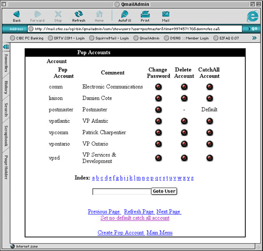 Email Administration Guide - Admin Pages